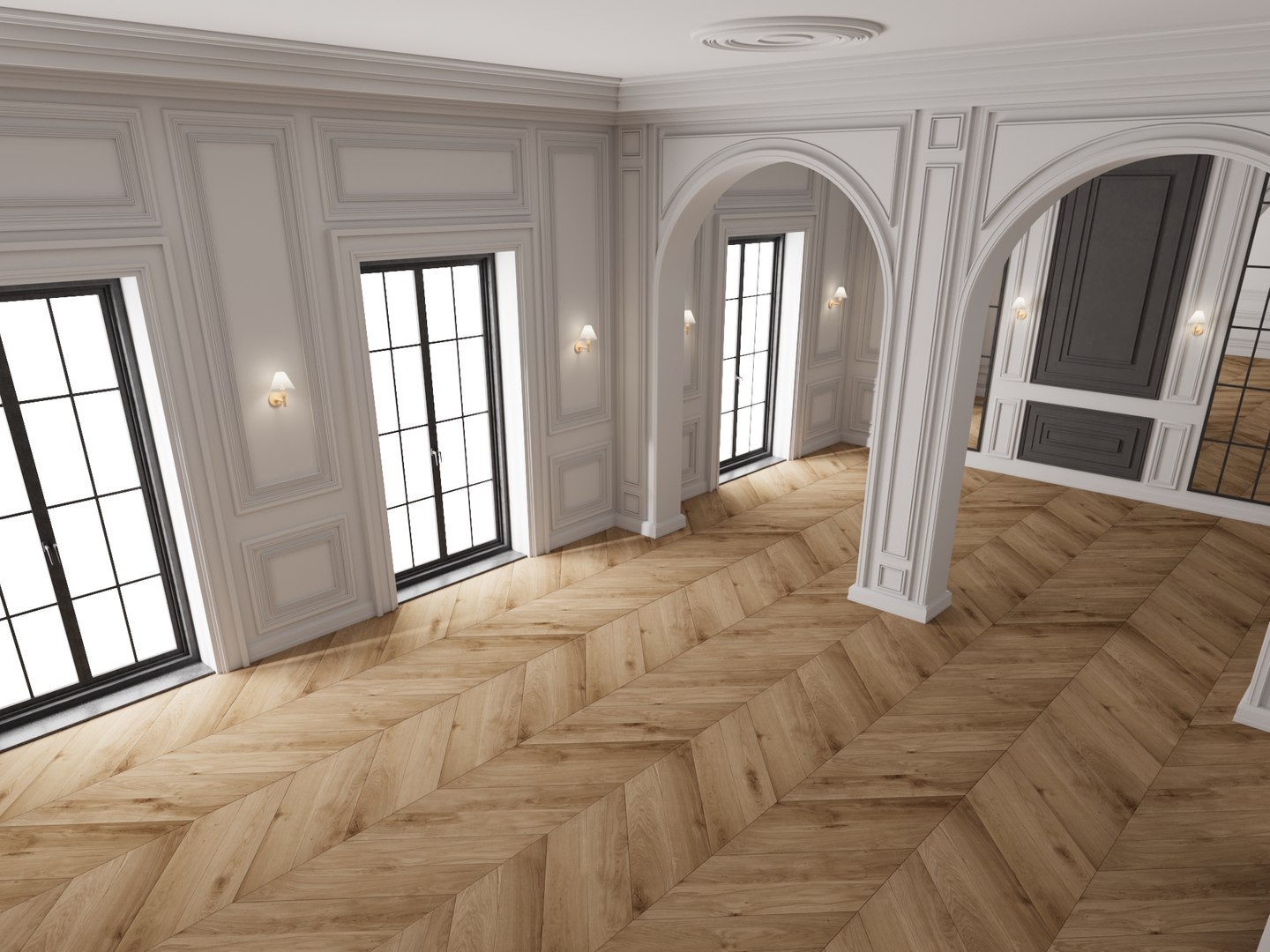 Loft Base Room Interior 4 Model - TurboSquid 2346638