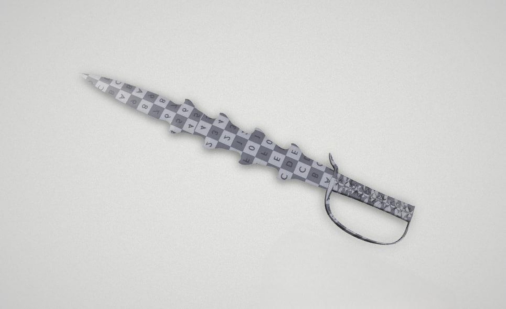 3D Model Game Asset Wavy Elements Silver Sword - TurboSquid 2143814
