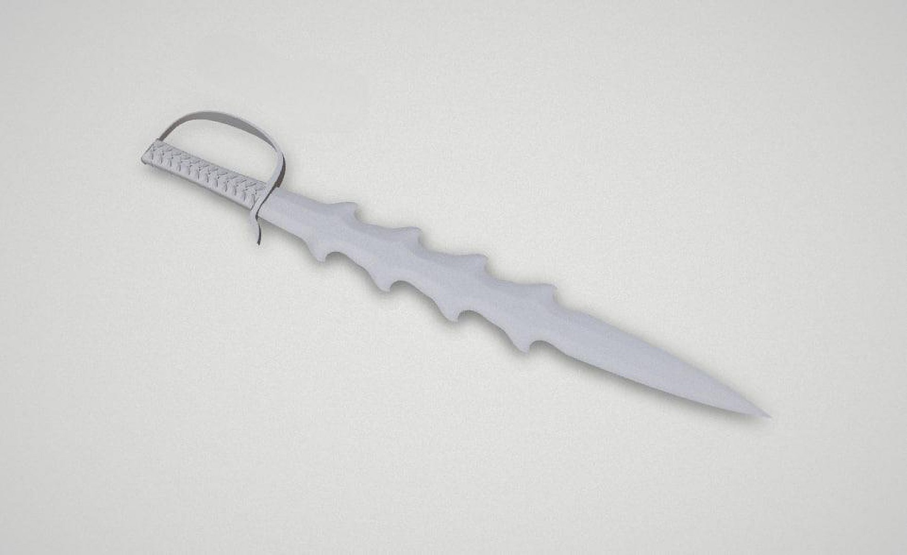 3D model Wavy Elements Silver Sword - TurboSquid 2143814