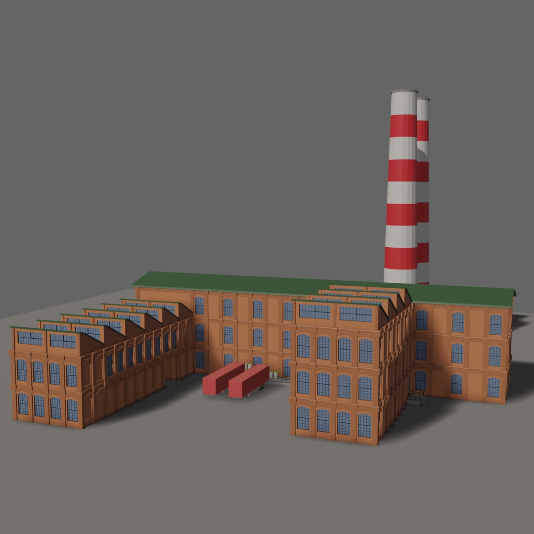 3D Old Industrial Factory Model - TurboSquid 1460105