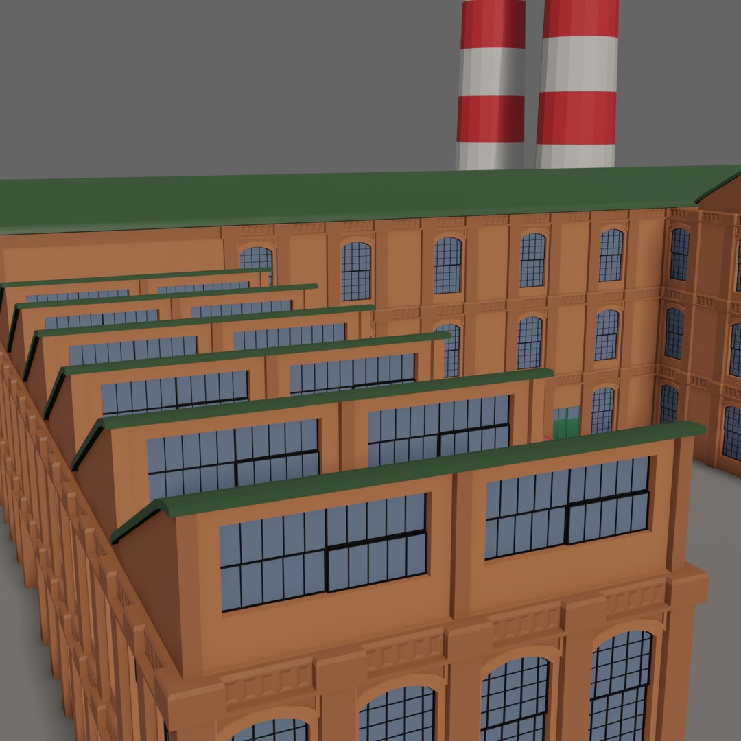 3D Old Industrial Factory Model - TurboSquid 1460105