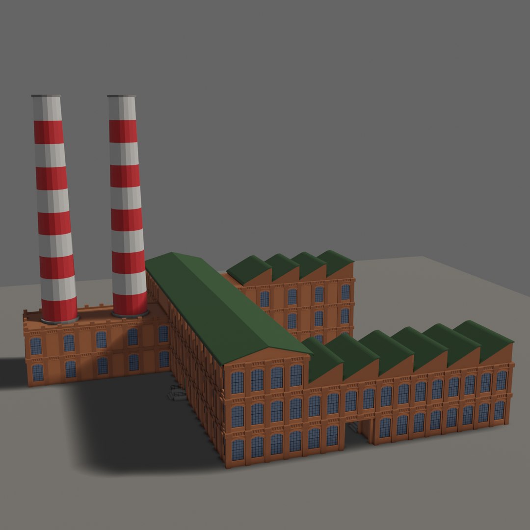 3D Old Industrial Factory Model - TurboSquid 1460105