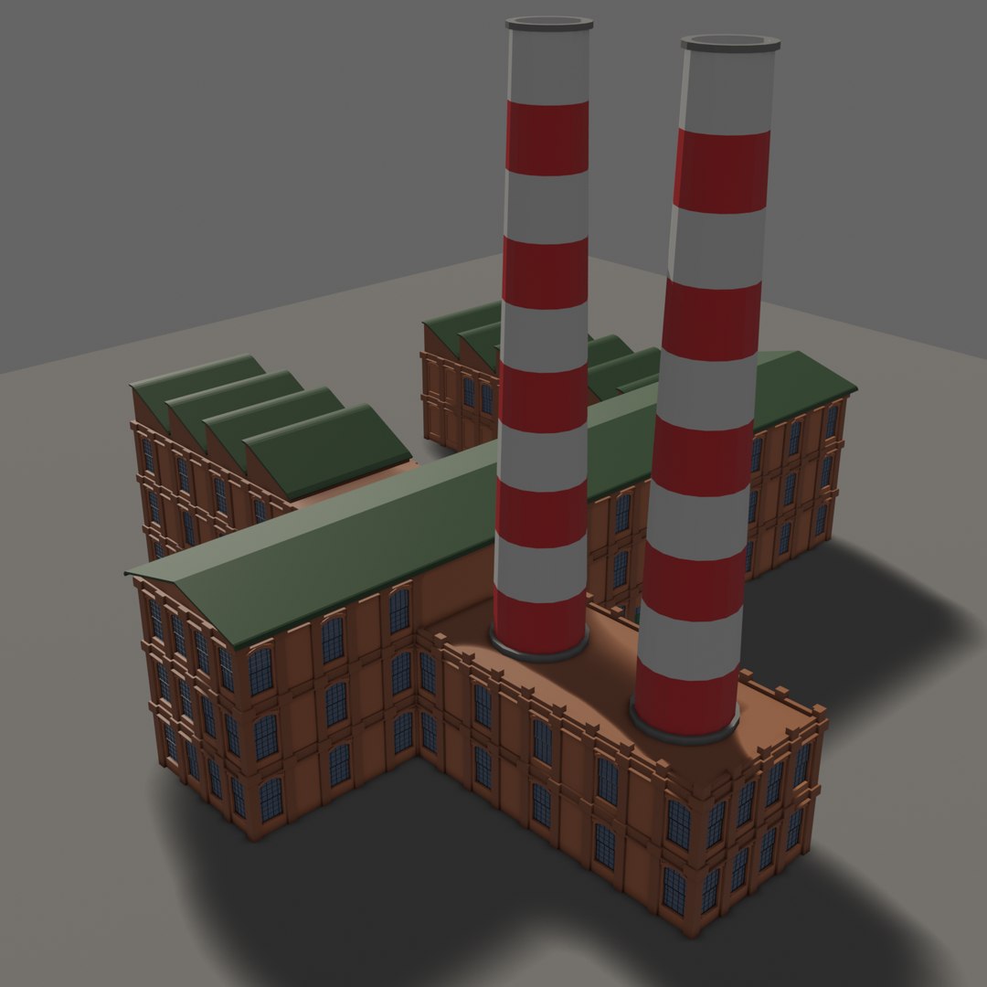 3D Old Industrial Factory Model - TurboSquid 1460105