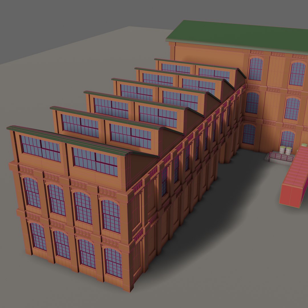 3D Old Industrial Factory Model - TurboSquid 1460105