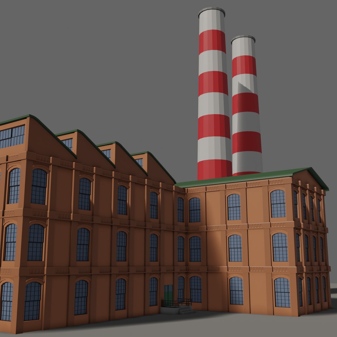 3D Old Industrial Factory Model - TurboSquid 1460105