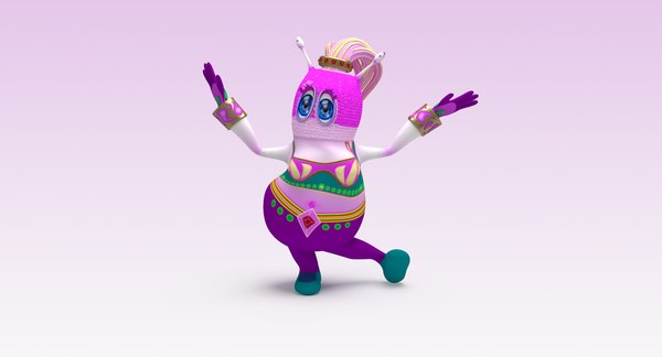 Alien belly dancer character 3D - TurboSquid 1349615