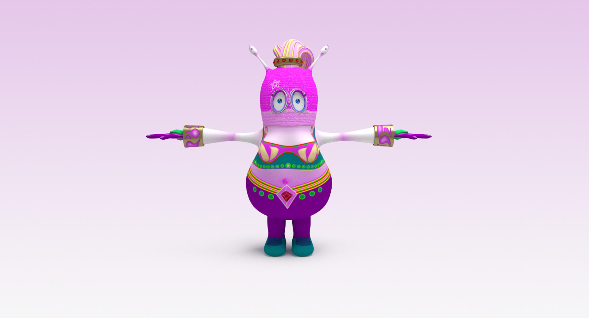 Alien Belly Dancer Character 3D - TurboSquid 1349615
