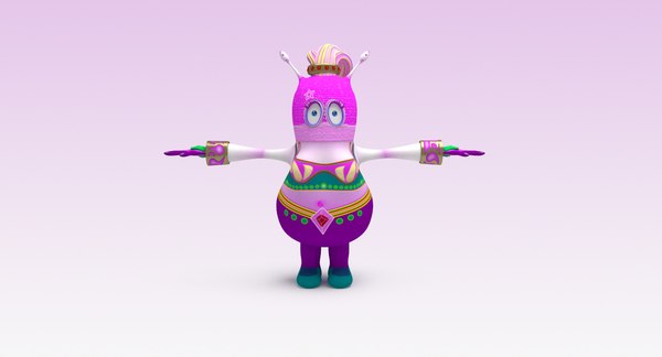 Alien belly dancer character 3D - TurboSquid 1349615