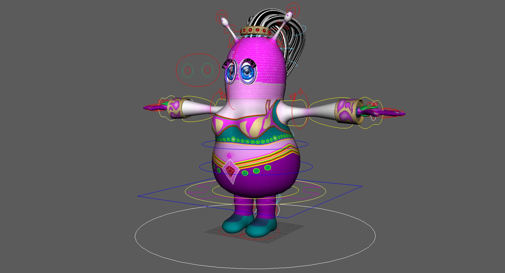 Alien Belly Dancer Character 3D - TurboSquid 1349615
