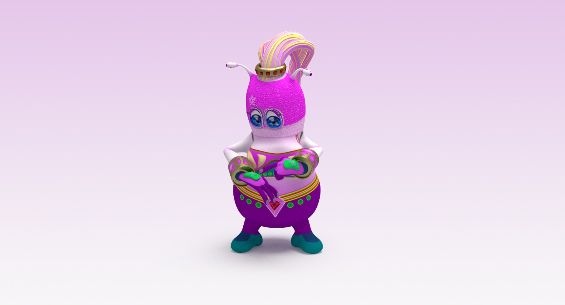Alien Belly Dancer Character 3D - TurboSquid 1349615
