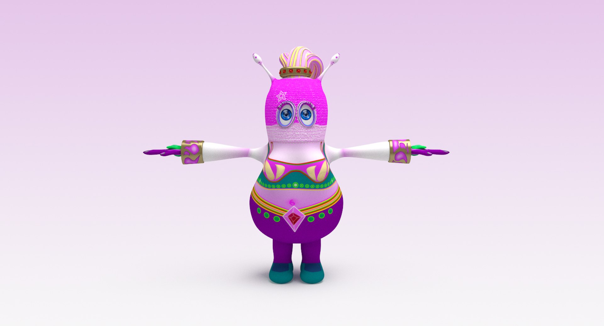 Alien Belly Dancer Character 3D - TurboSquid 1349615