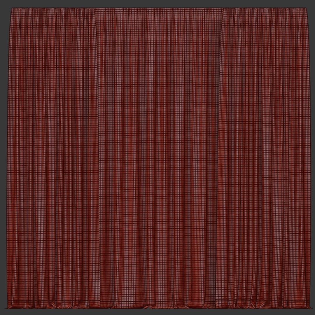 Curtains Drapes Model - TurboSquid 1440110