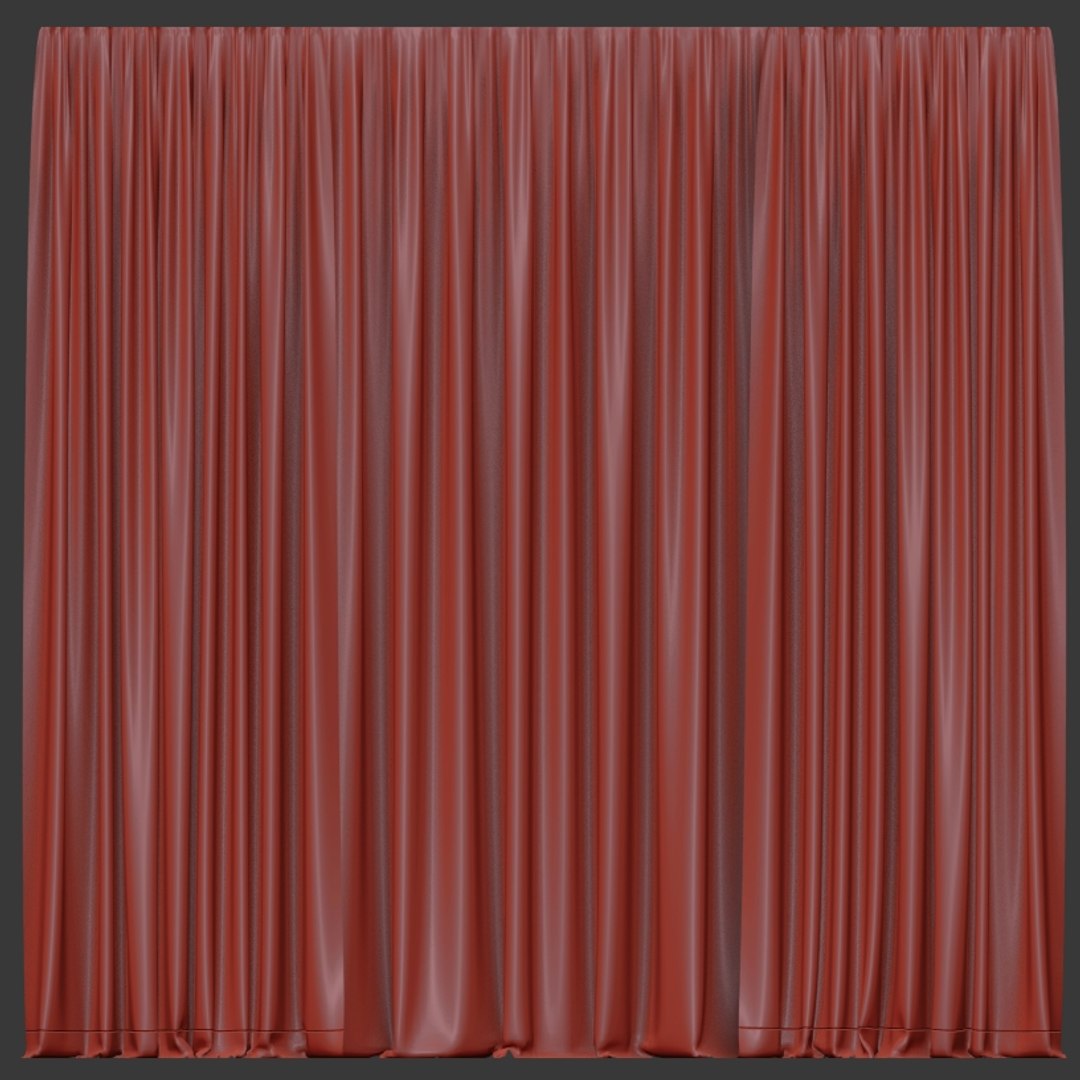Curtains Drapes Model - TurboSquid 1440110