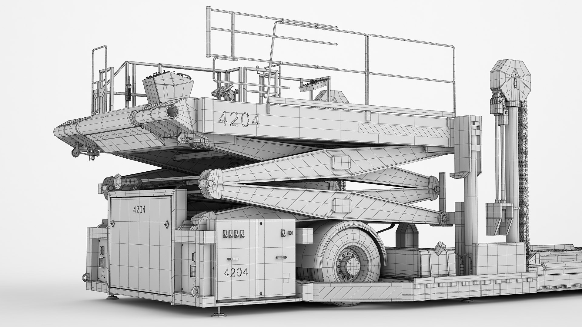 3D aircraft loader baggage model - TurboSquid 1632132