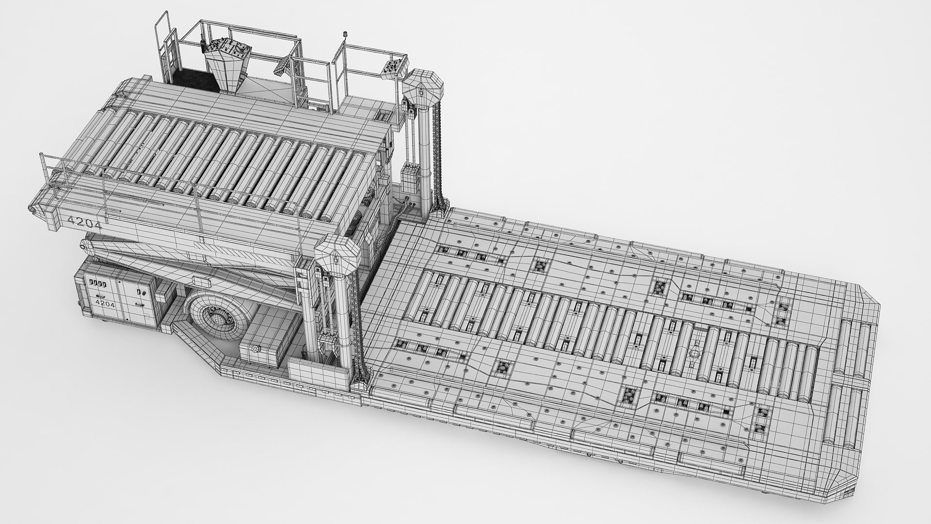 3D aircraft loader baggage model - TurboSquid 1632132