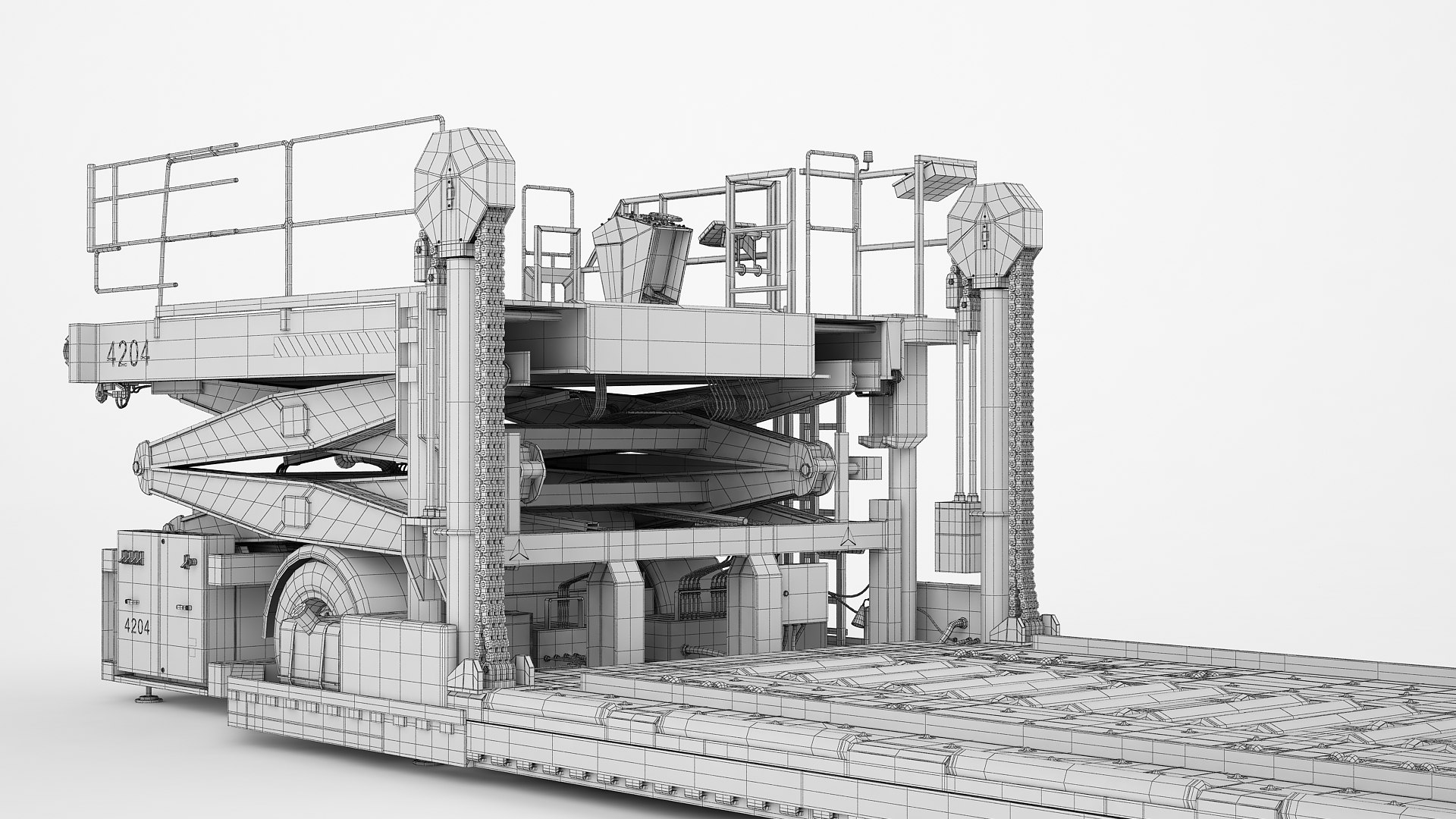 3D aircraft loader baggage model - TurboSquid 1632132