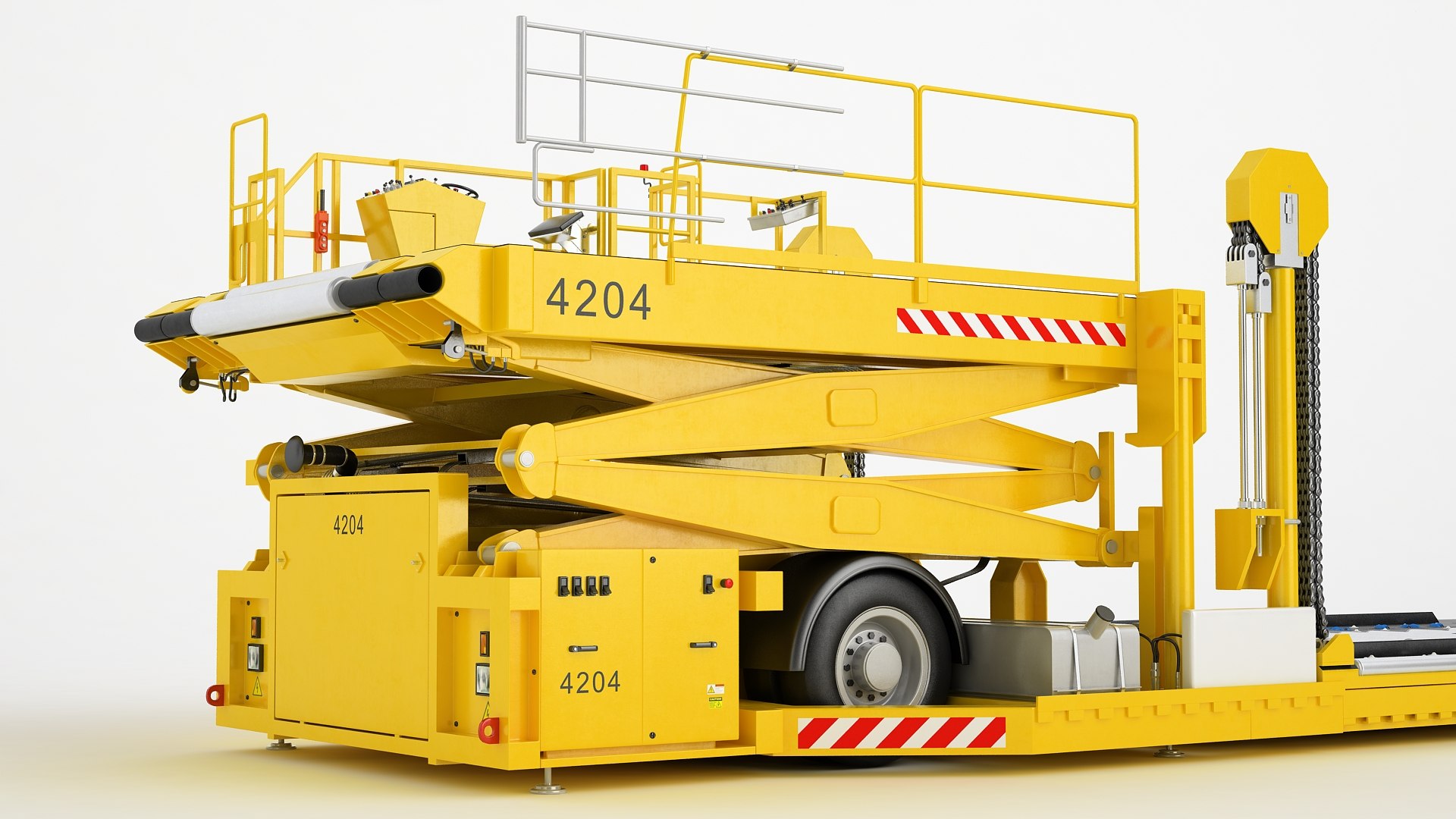 3D aircraft loader baggage model - TurboSquid 1632132