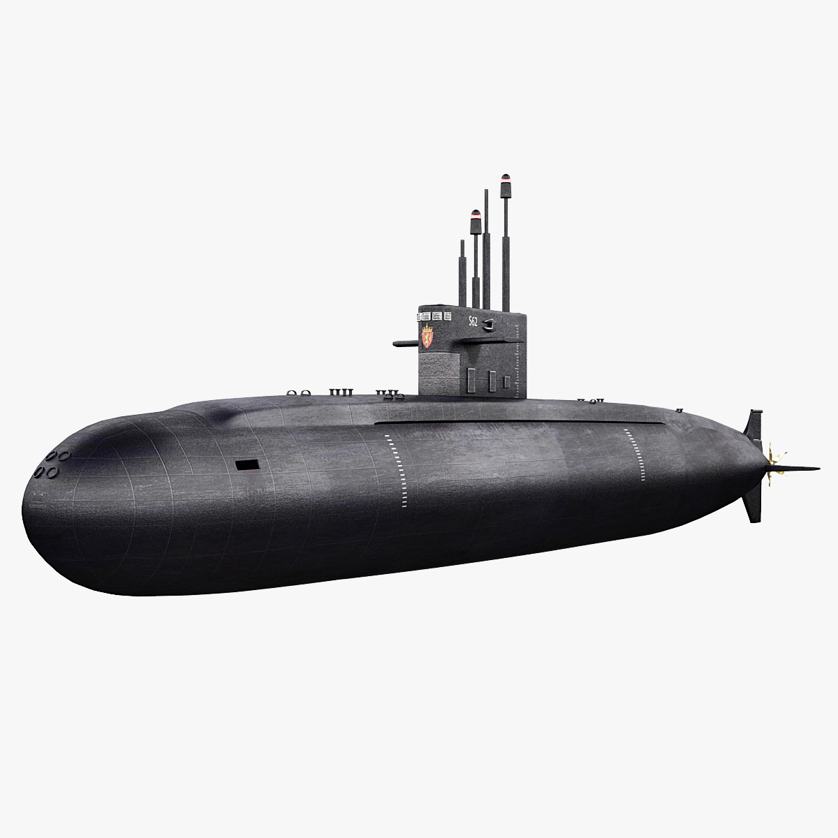 russian lada class submarine 3d 3ds