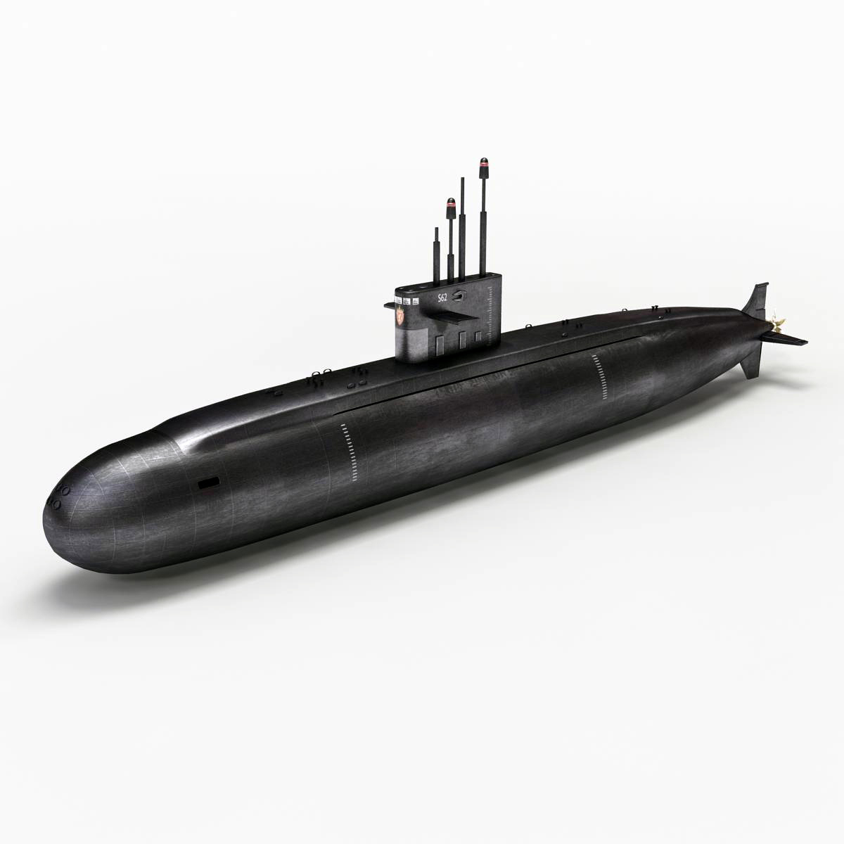 russian lada class submarine 3d 3ds