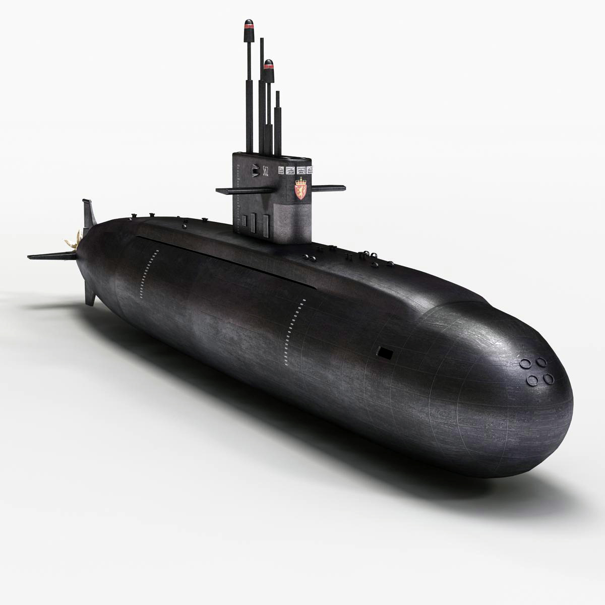 russian lada class submarine 3d 3ds
