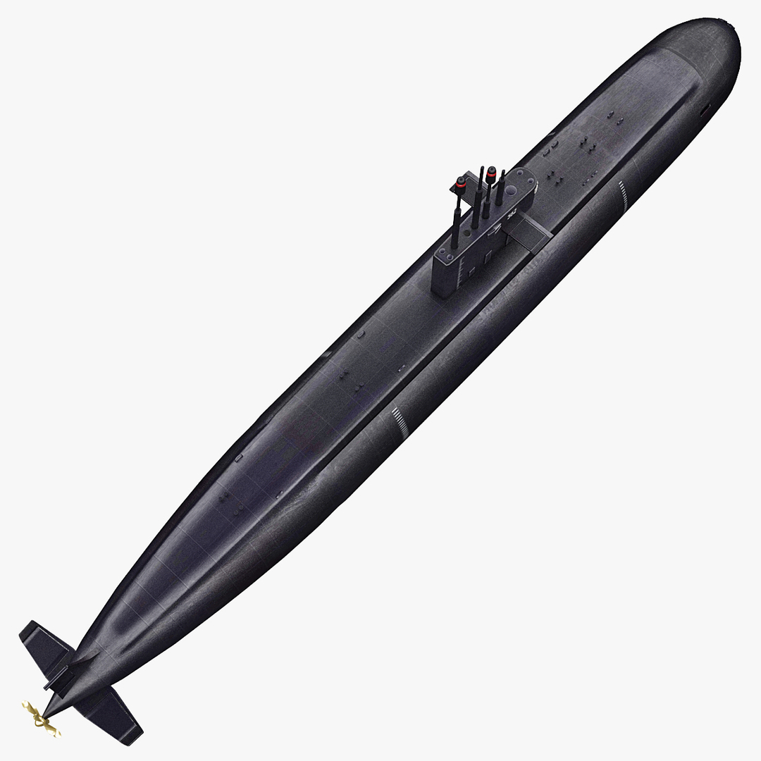 russian lada class submarine 3d 3ds