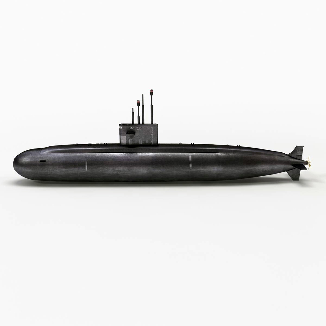 russian lada class submarine 3d 3ds
