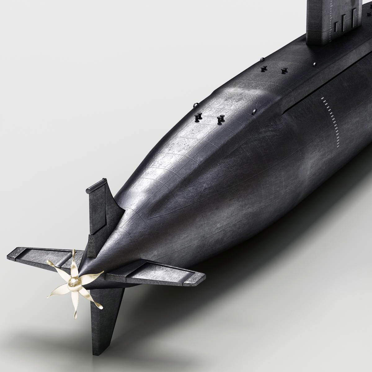 russian lada class submarine 3d 3ds