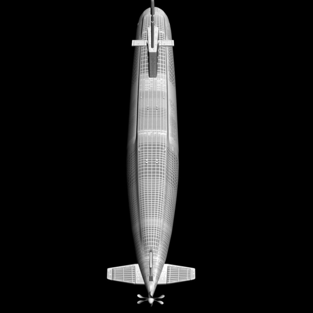 russian lada class submarine 3d 3ds