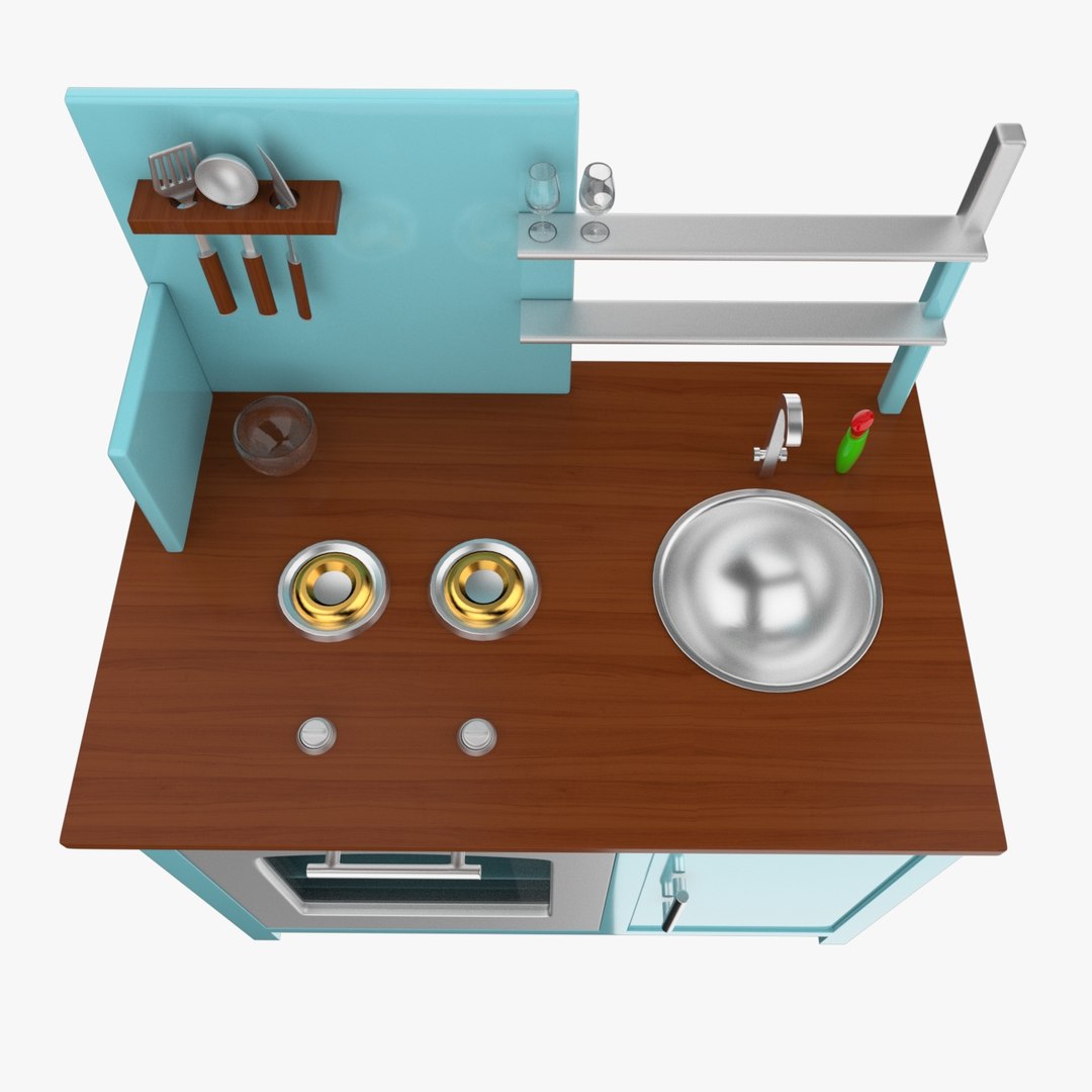 Toy Kitchen 3d Model