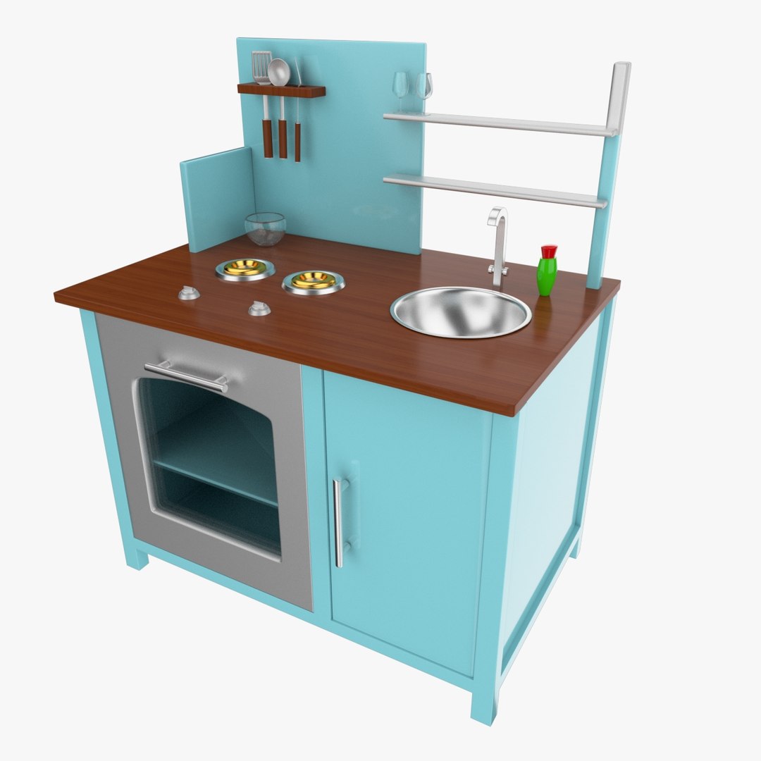 Toy Kitchen 3d Model
