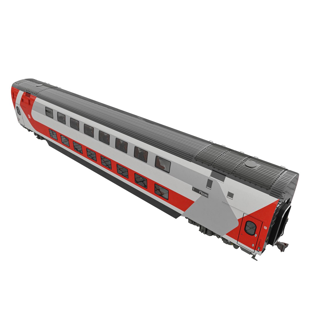 3D Double-decker Wagon 61-4492 Model - TurboSquid 2368624