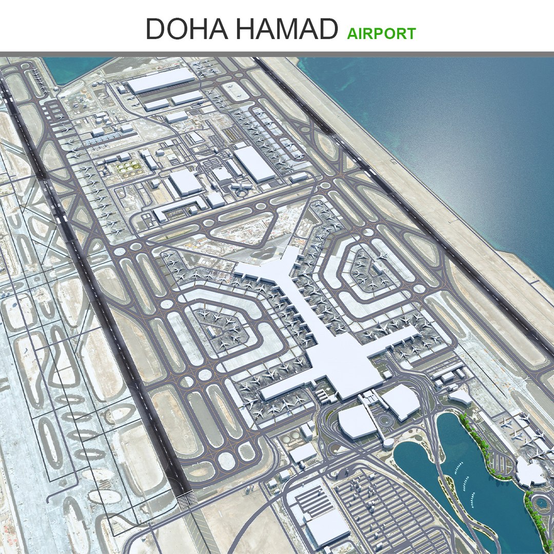 3D Doha Hamad Airport - TurboSquid 2005134