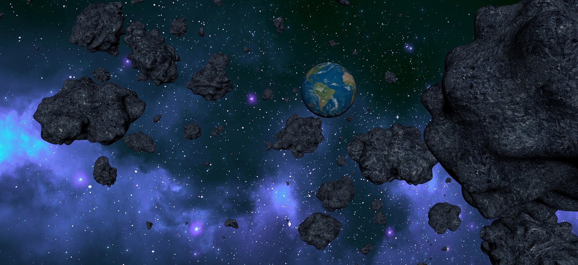 3D Asteroid Galaxy Model - TurboSquid 1499141