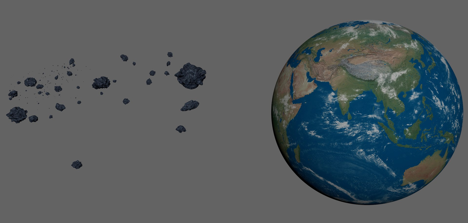 3D Asteroid Galaxy Model - TurboSquid 1499141