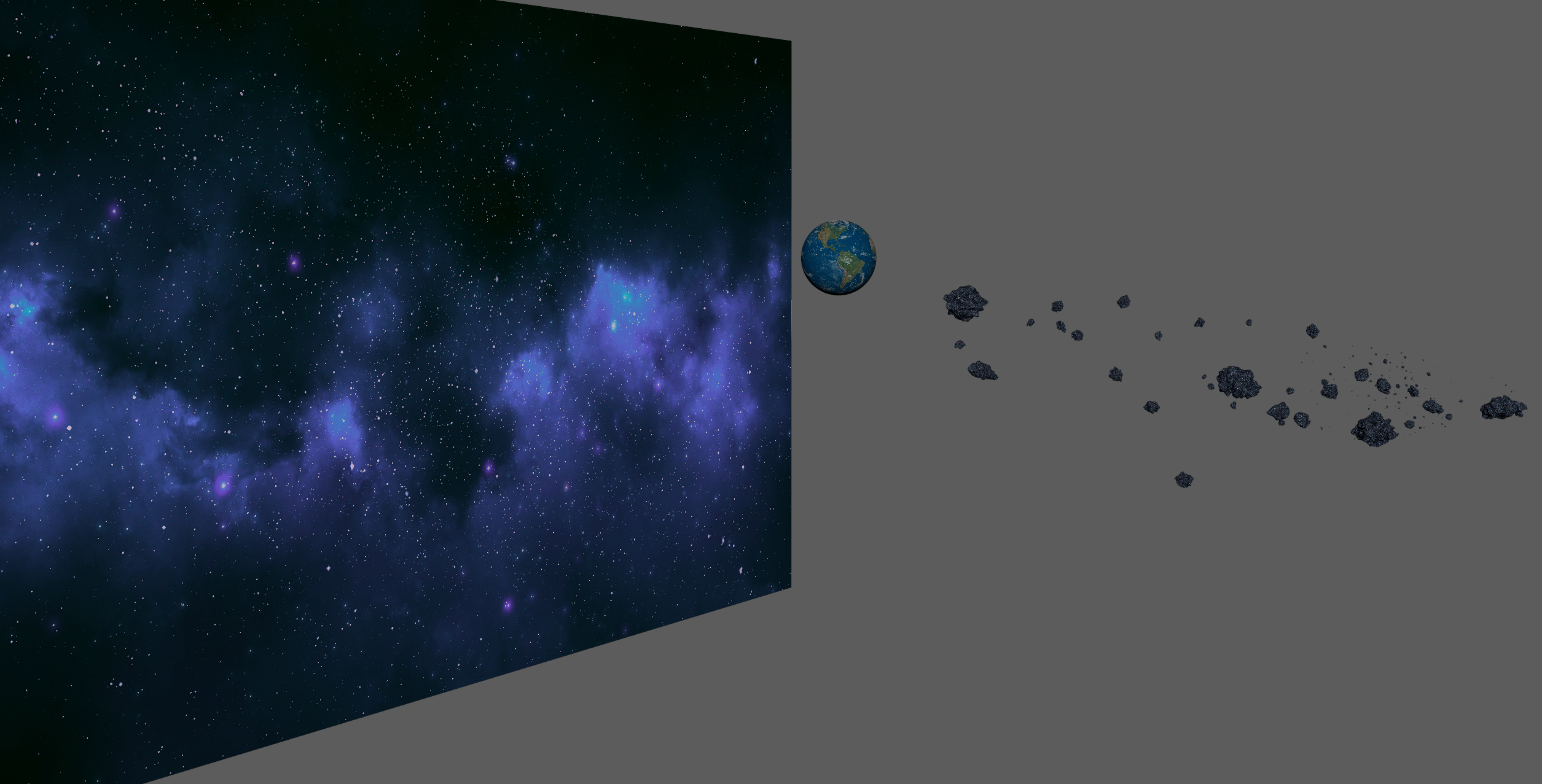 3D asteroid galaxy model - TurboSquid 1499141