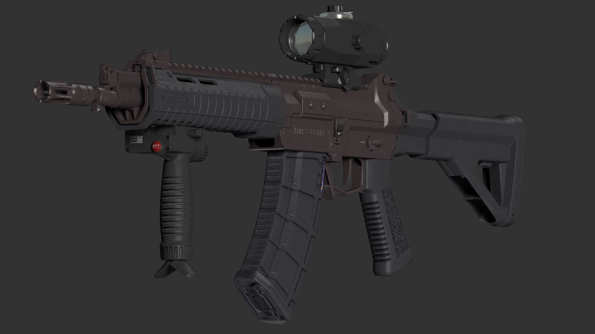 Karabin szturmowy PLA QBZ-192 Model 3D - TurboSquid 2505276