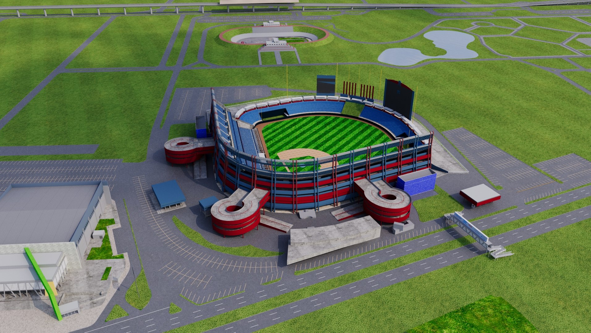 Monterrey Baseball Stadium 3D Model - TurboSquid 2413519