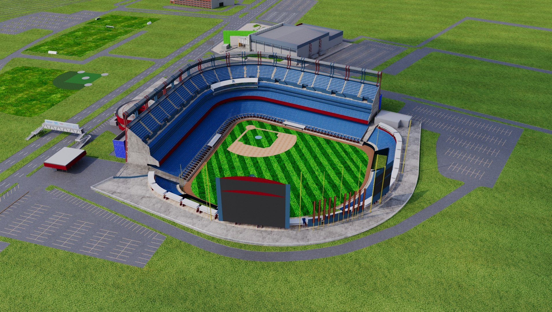 Monterrey Baseball Stadium 3D Model - TurboSquid 2413519