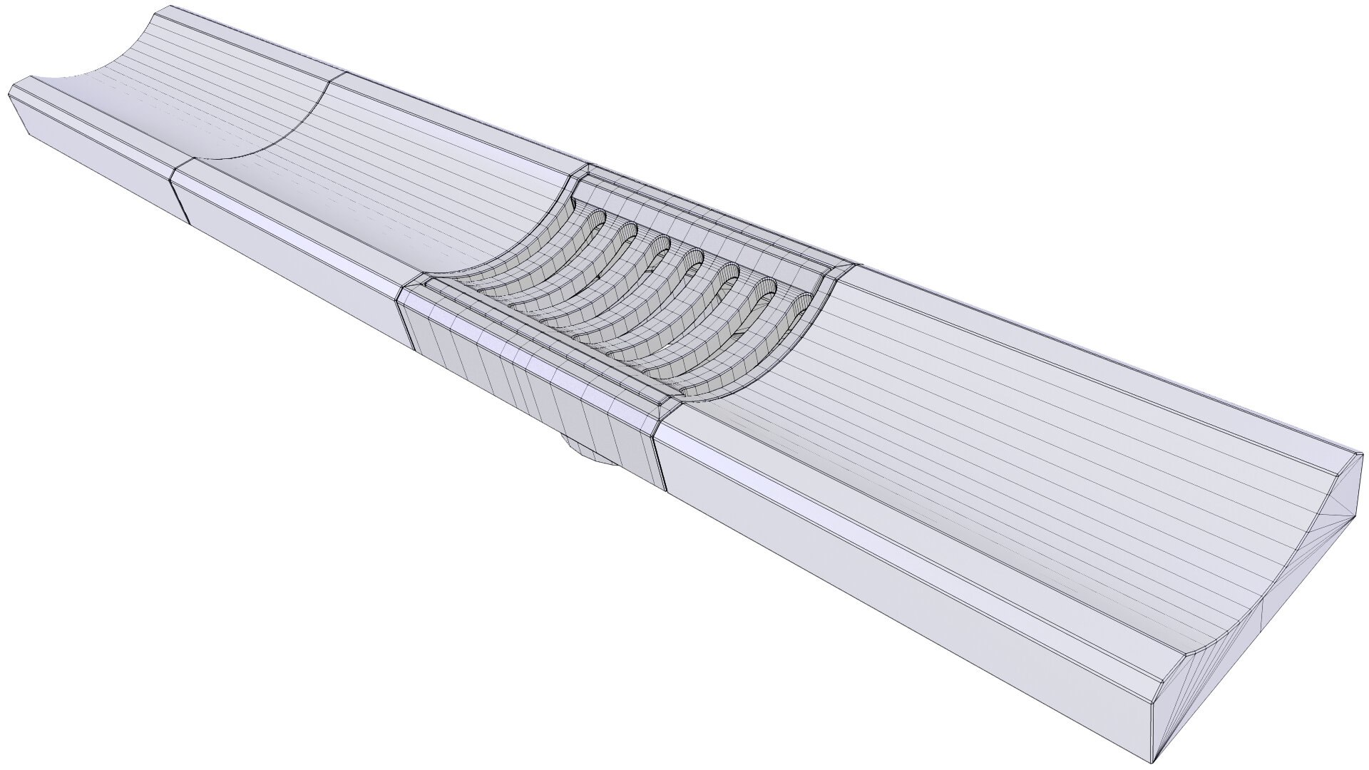 Concrete Saucer Drain Roadside Trough Channel 10 3D Model - TurboSquid ...