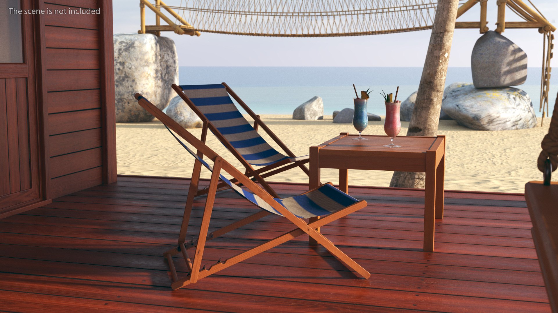 3D Beach Patio Chairs And Table - TurboSquid 2339186