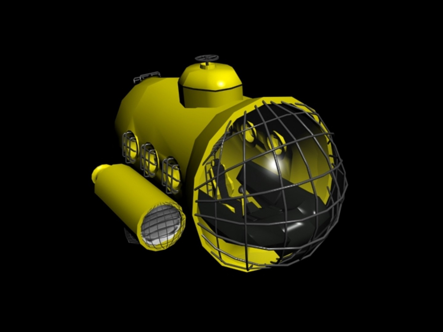 Mini Submarine 3d Model