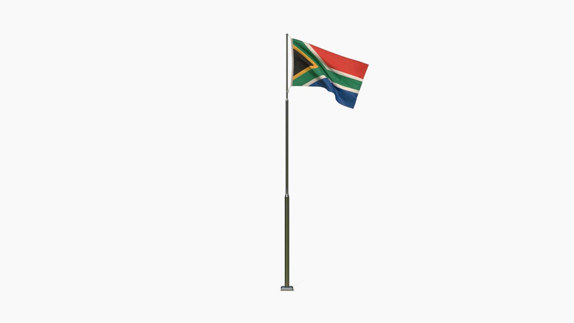 3D Animated South Africa Flag - TurboSquid 1799018