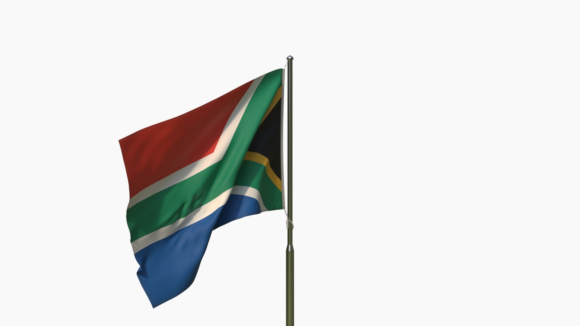 3D Animated South Africa Flag - TurboSquid 1799018