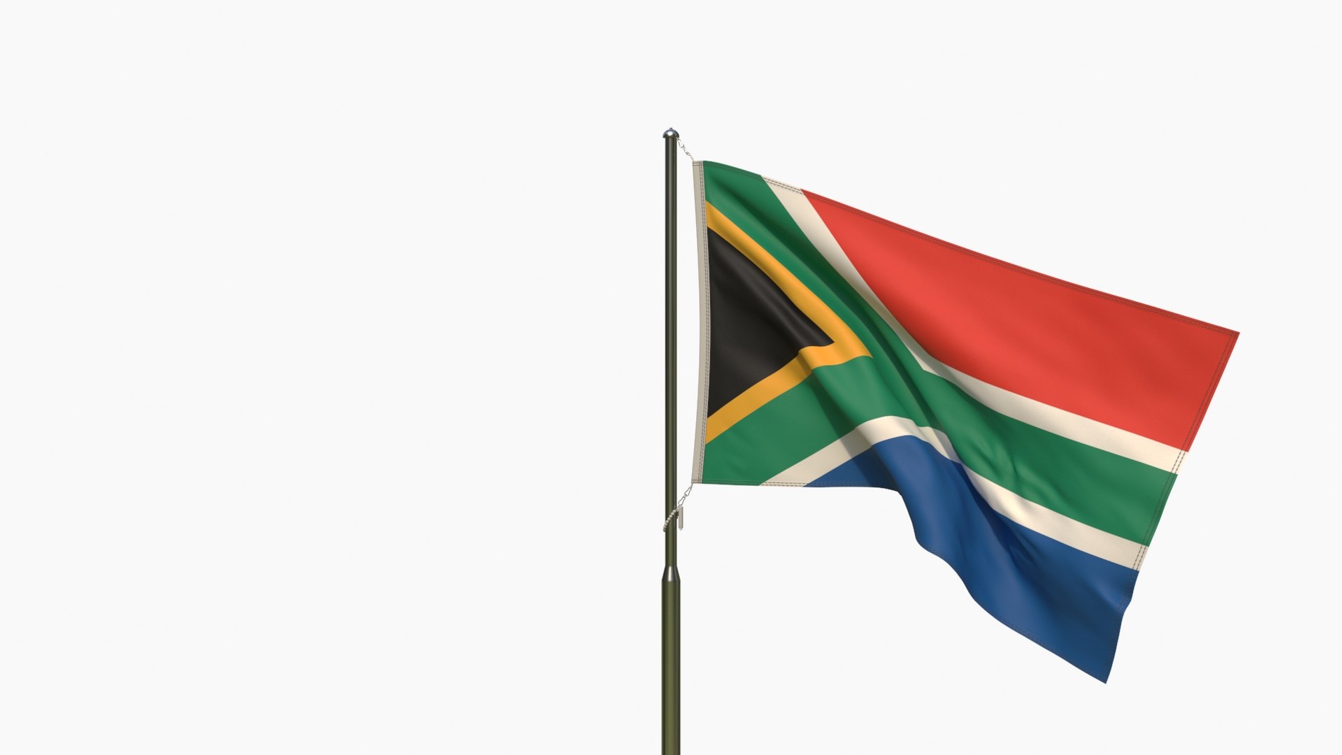 3D Animated South Africa Flag - TurboSquid 1799018
