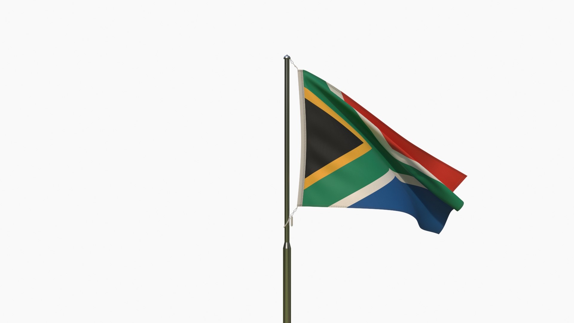 3D Animated South Africa Flag - TurboSquid 1799018