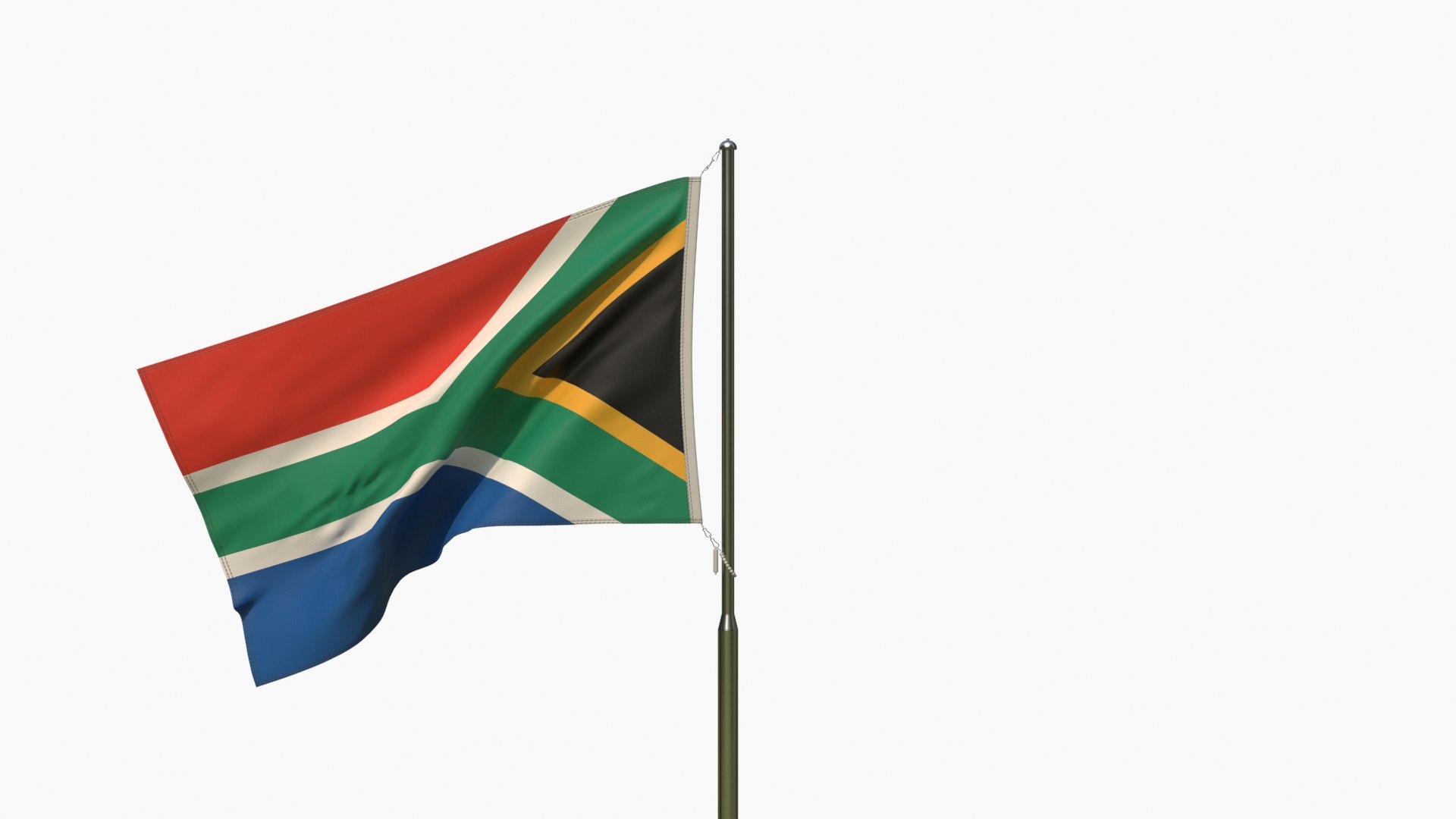 3D Animated South Africa Flag - TurboSquid 1799018
