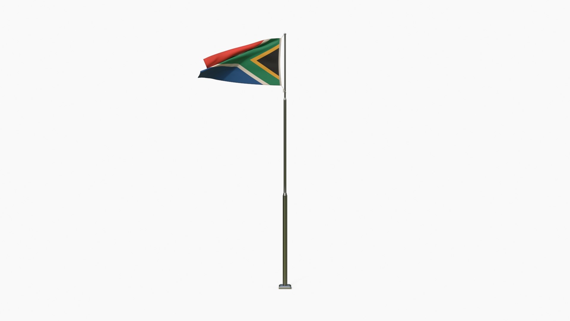 3D Animated South Africa Flag - TurboSquid 1799018