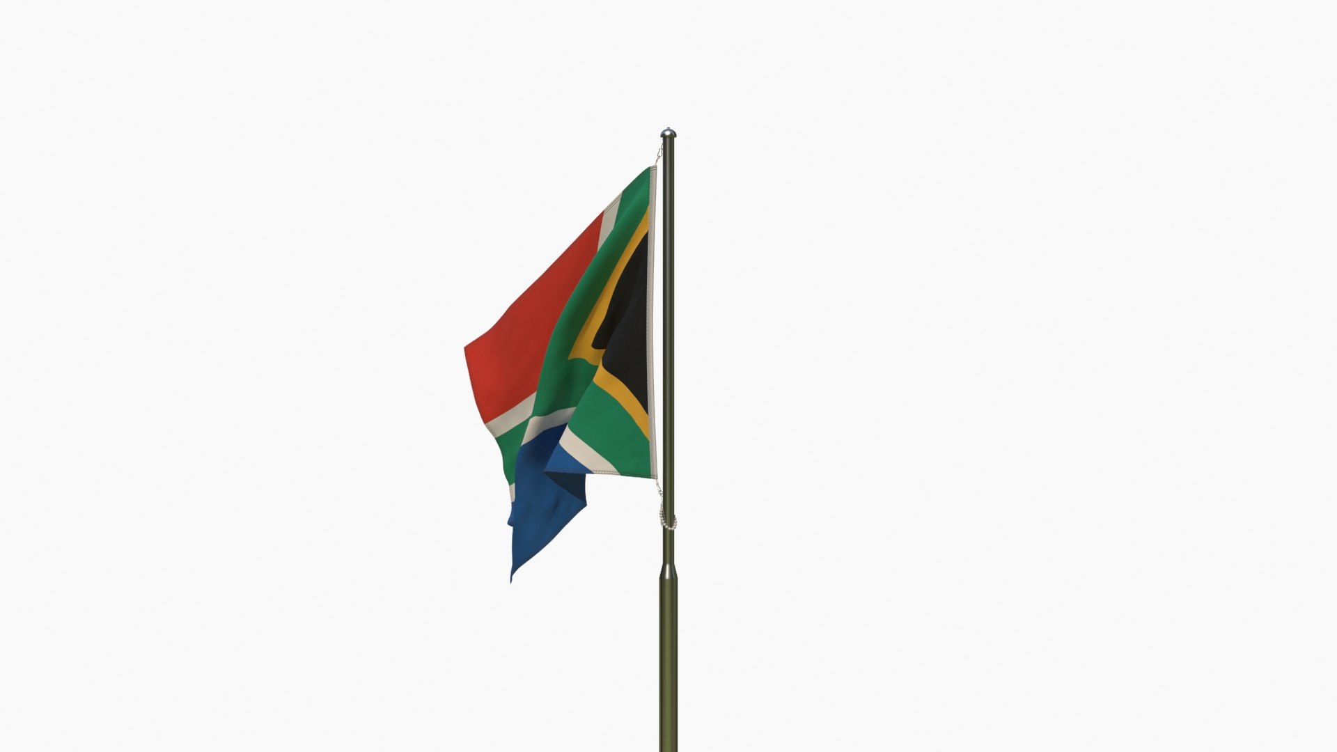 3D Animated South Africa Flag - TurboSquid 1799018