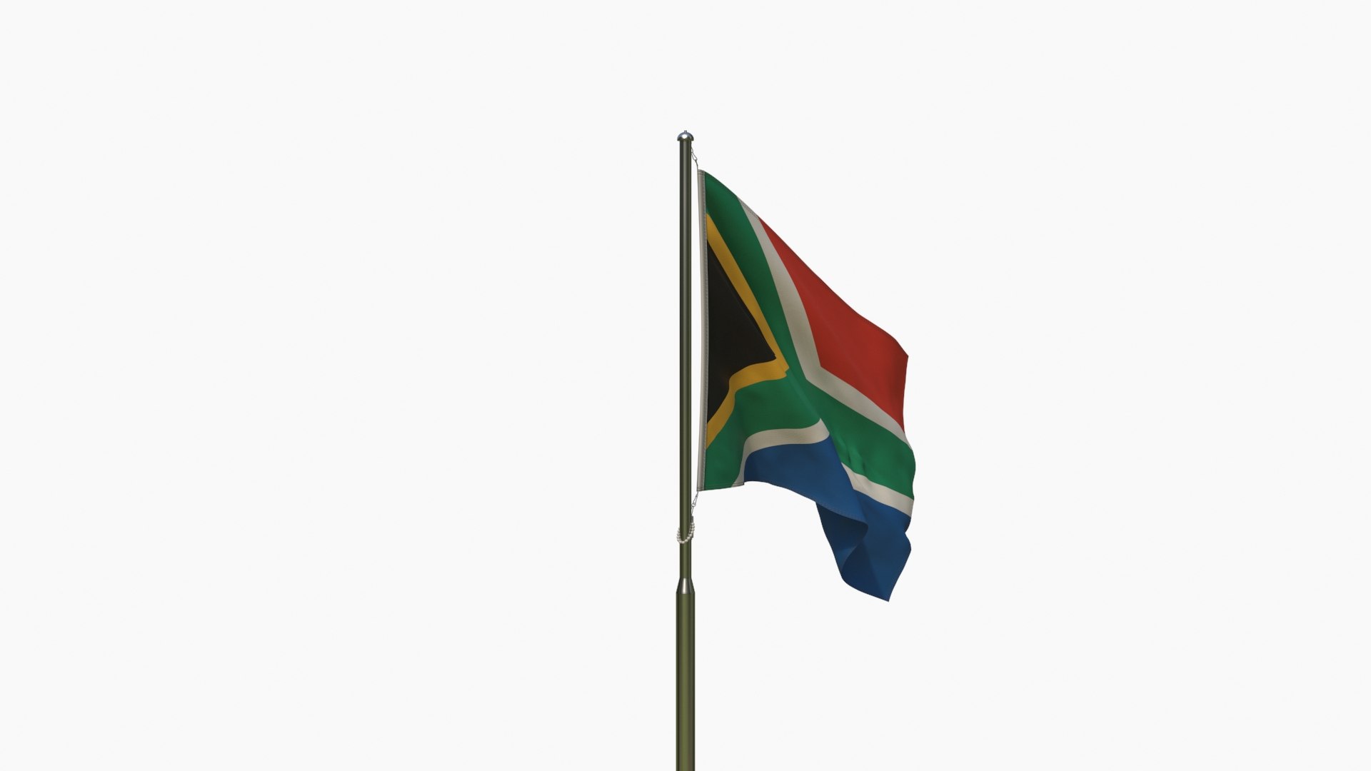 3D Animated South Africa Flag - TurboSquid 1799018