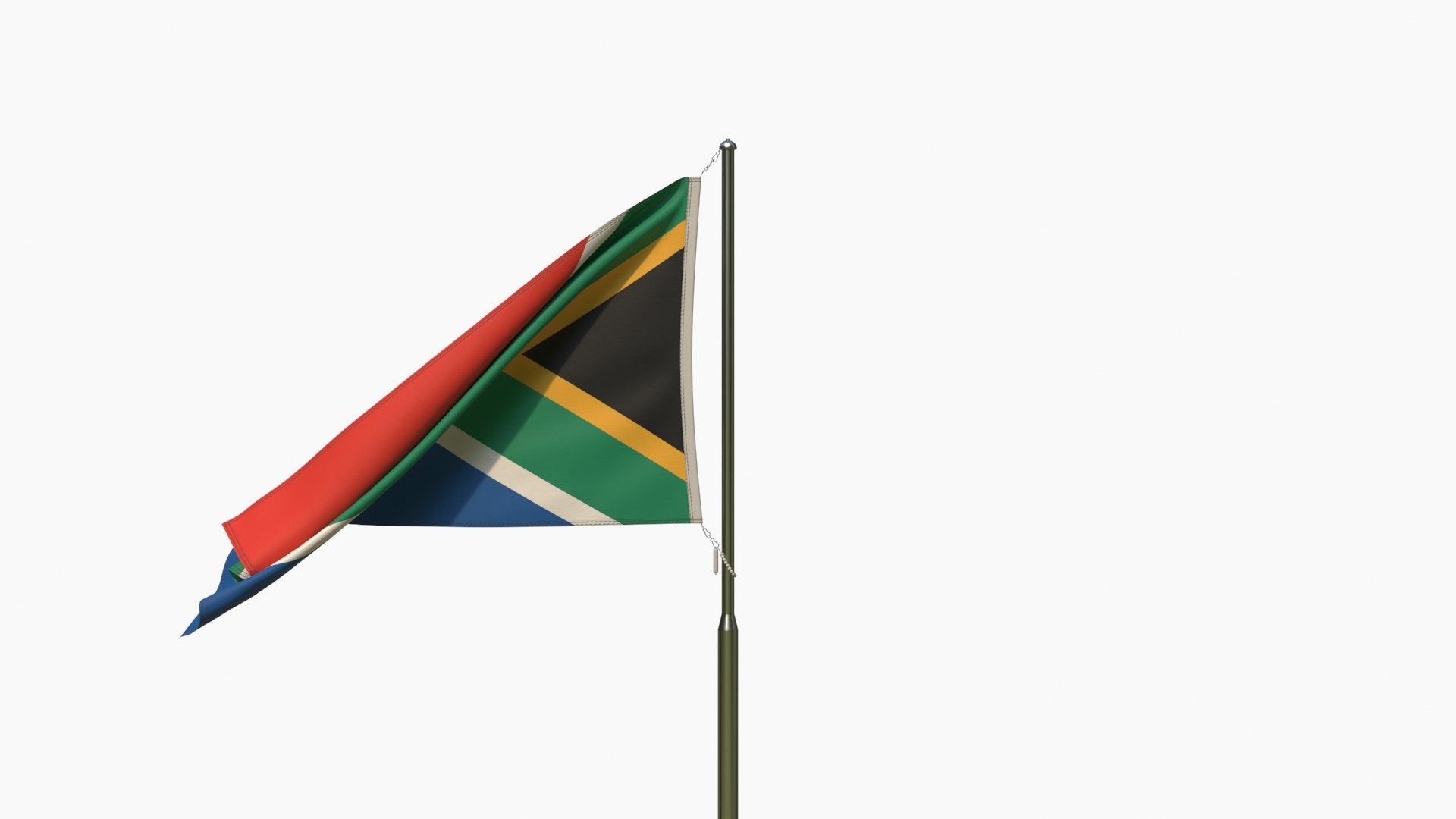 3D Animated South Africa Flag - TurboSquid 1799018